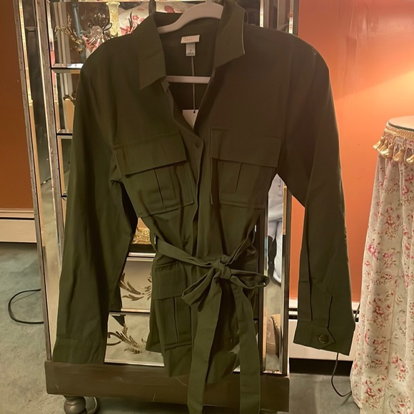 a new day | Jackets & Coats | Army Green Cargo Jacket | Poshmark